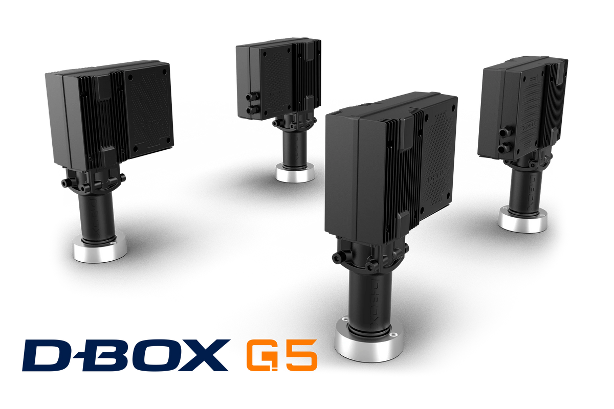 TR160 V5 Racing Simulator with Set of 4 D-BOX G5 4250i Motion Actuator