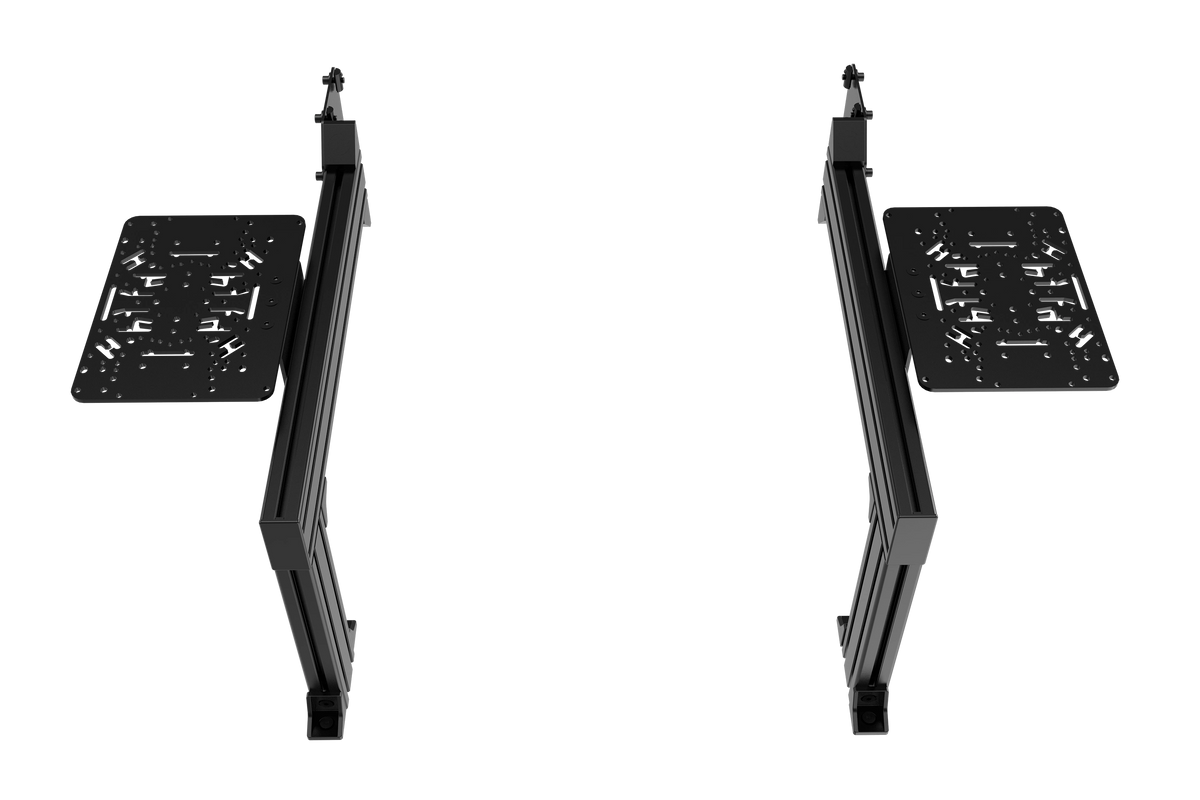 Flight Sim Control Mounts with 2 Side Supports for all Aluminum Cockpi