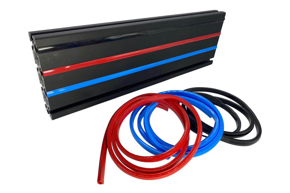 Bllue Rubber Dust/Design Strip – Anti-Slip Protective Edge Trim for Al