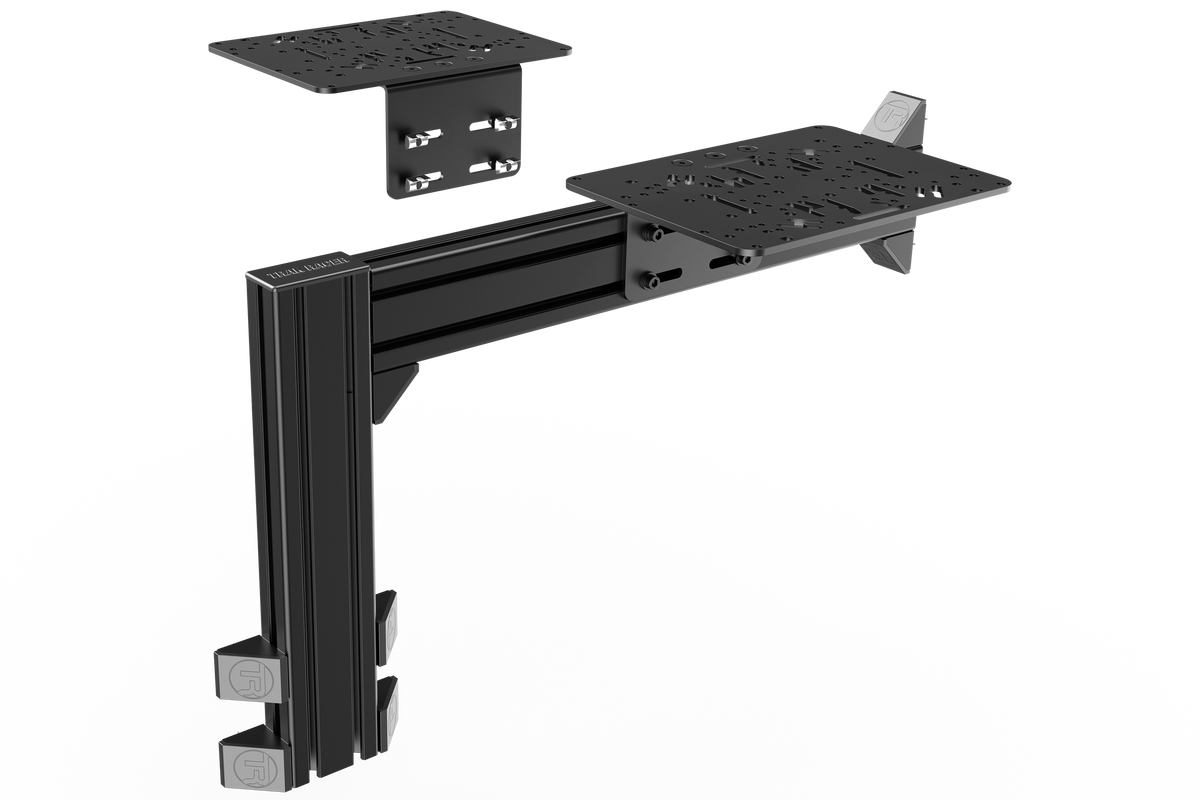 Flight Sim Control Mounts with 1 Side Support for all Aluminum Cockpit