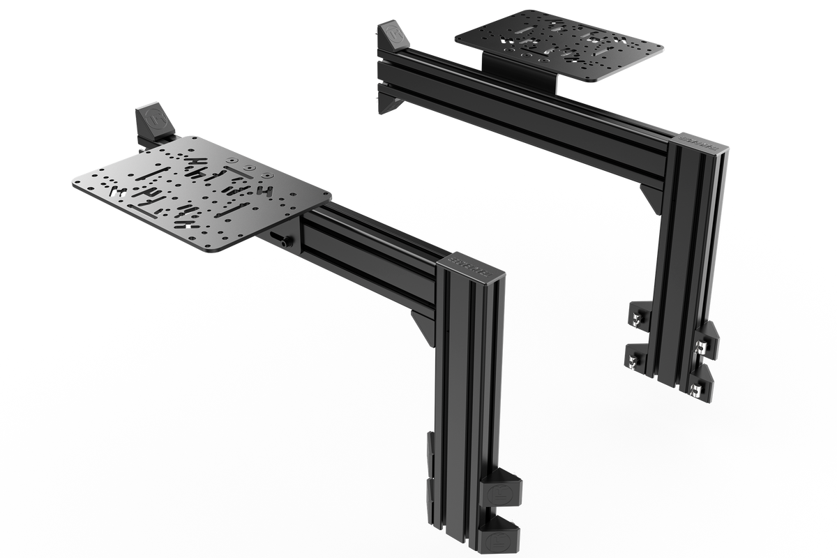 Flight Sim Control Mounts with 2 Side Supports for all Aluminum Cockpi