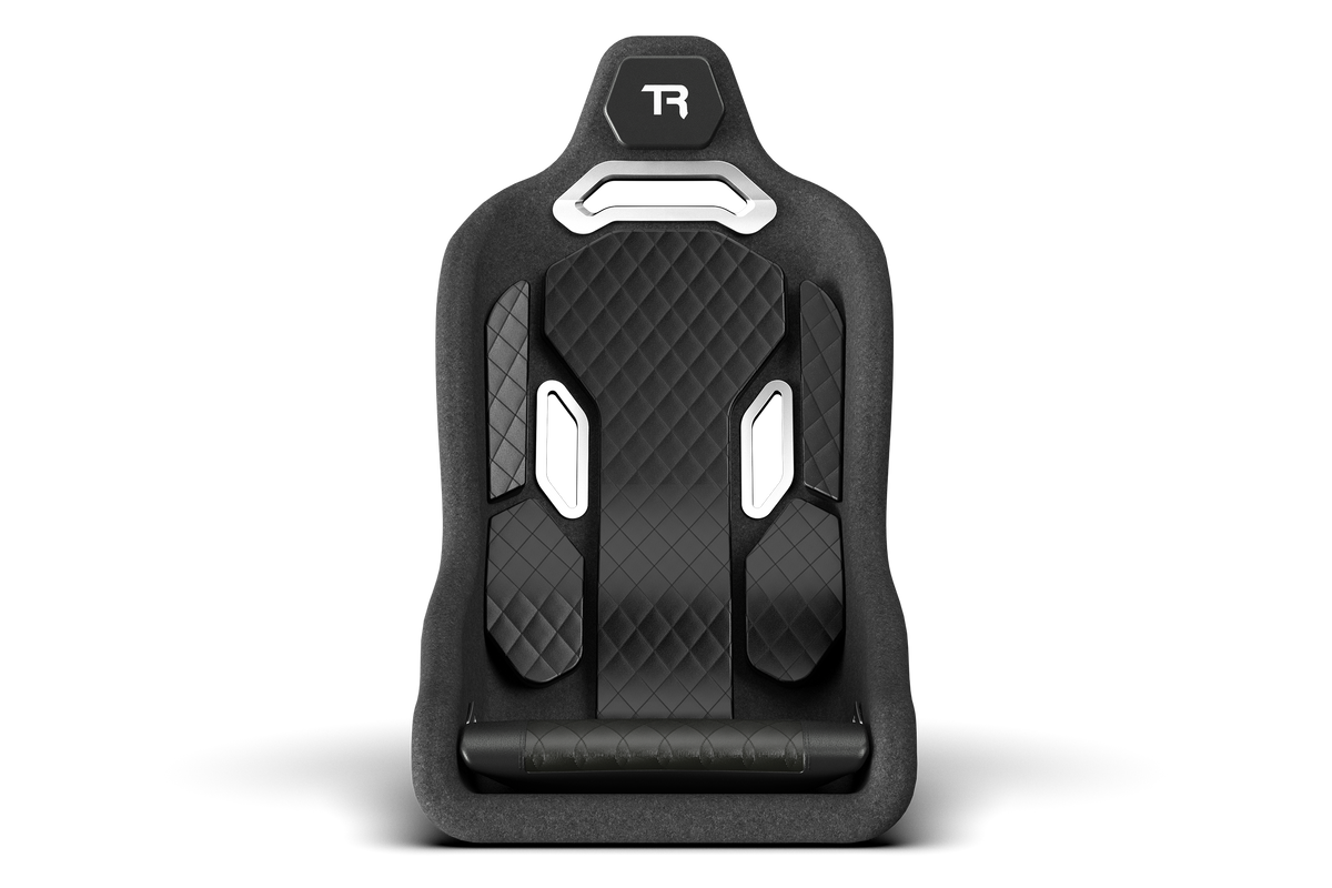 TRX Hybrid Fixed Fiberglass Seat - All Black – Trak Racer